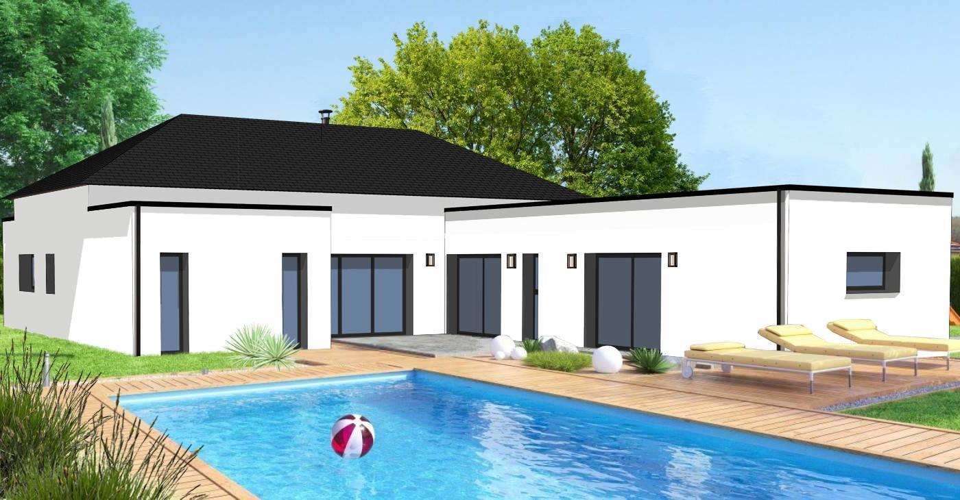 Plan maison plain-pied - 150m² - 3 chambres | Constructions du Belon